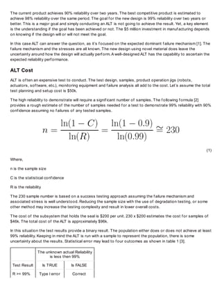 ALT value FMS Reliability | PDF