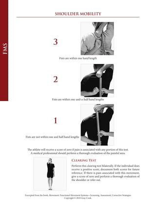 Fms scoring criteria | PDF