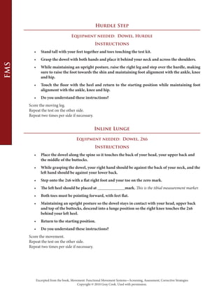 Fms verbal instructions | PDF