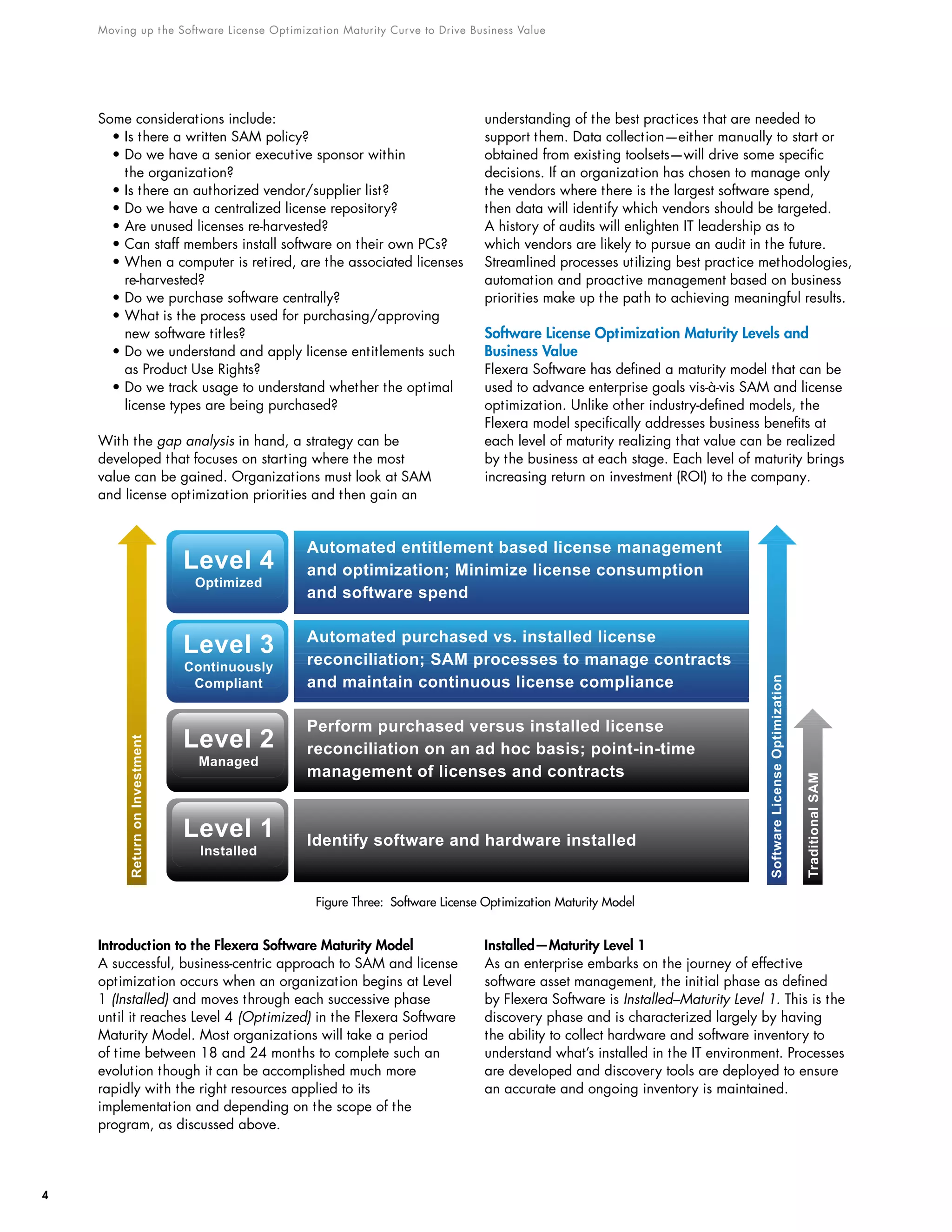 Moving up the Software License Optimization Maturity Curve to Drive Business Value | PDF ...