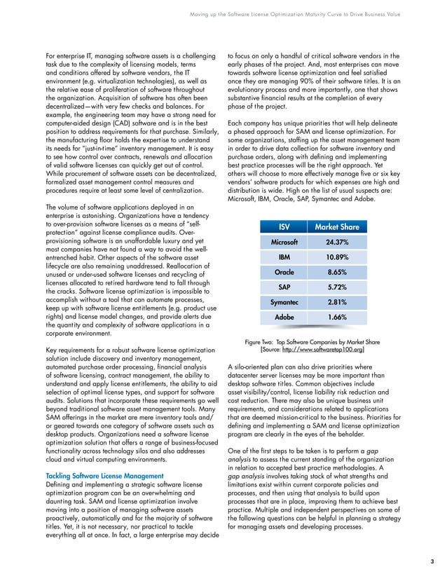 Moving up the Software License Optimization Maturity Curve to Drive Business Value | PDF ...