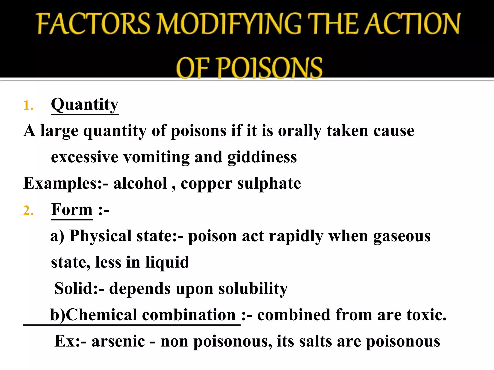 Fmt general aspects of poisoning | PPTX