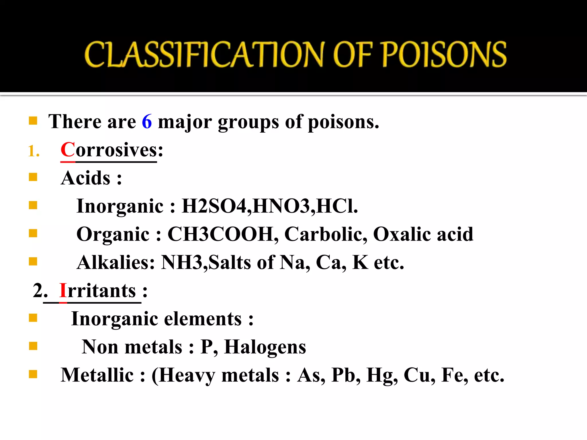 Fmt general aspects of poisoning | PPTX
