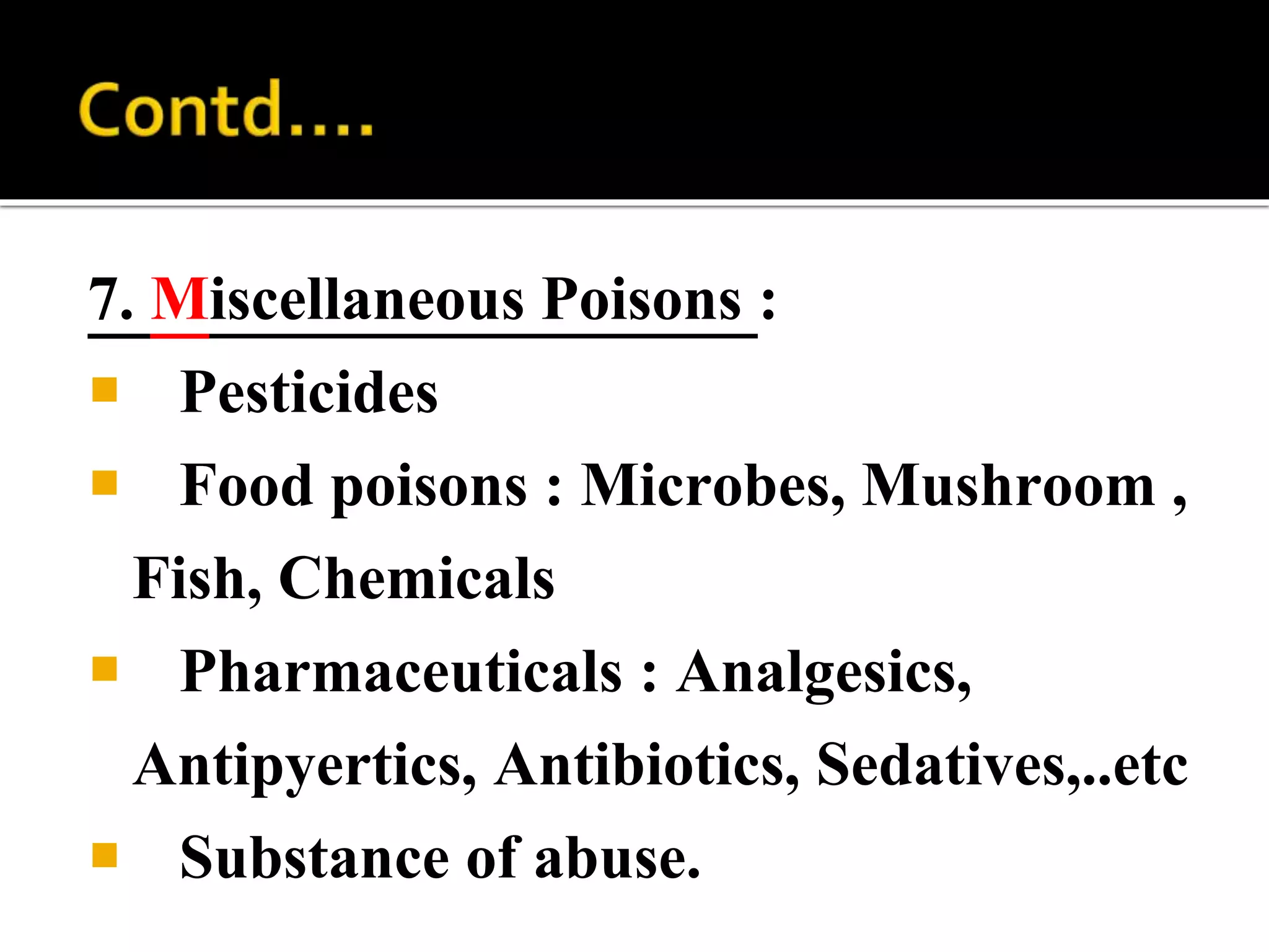 Fmt general aspects of poisoning | PPTX