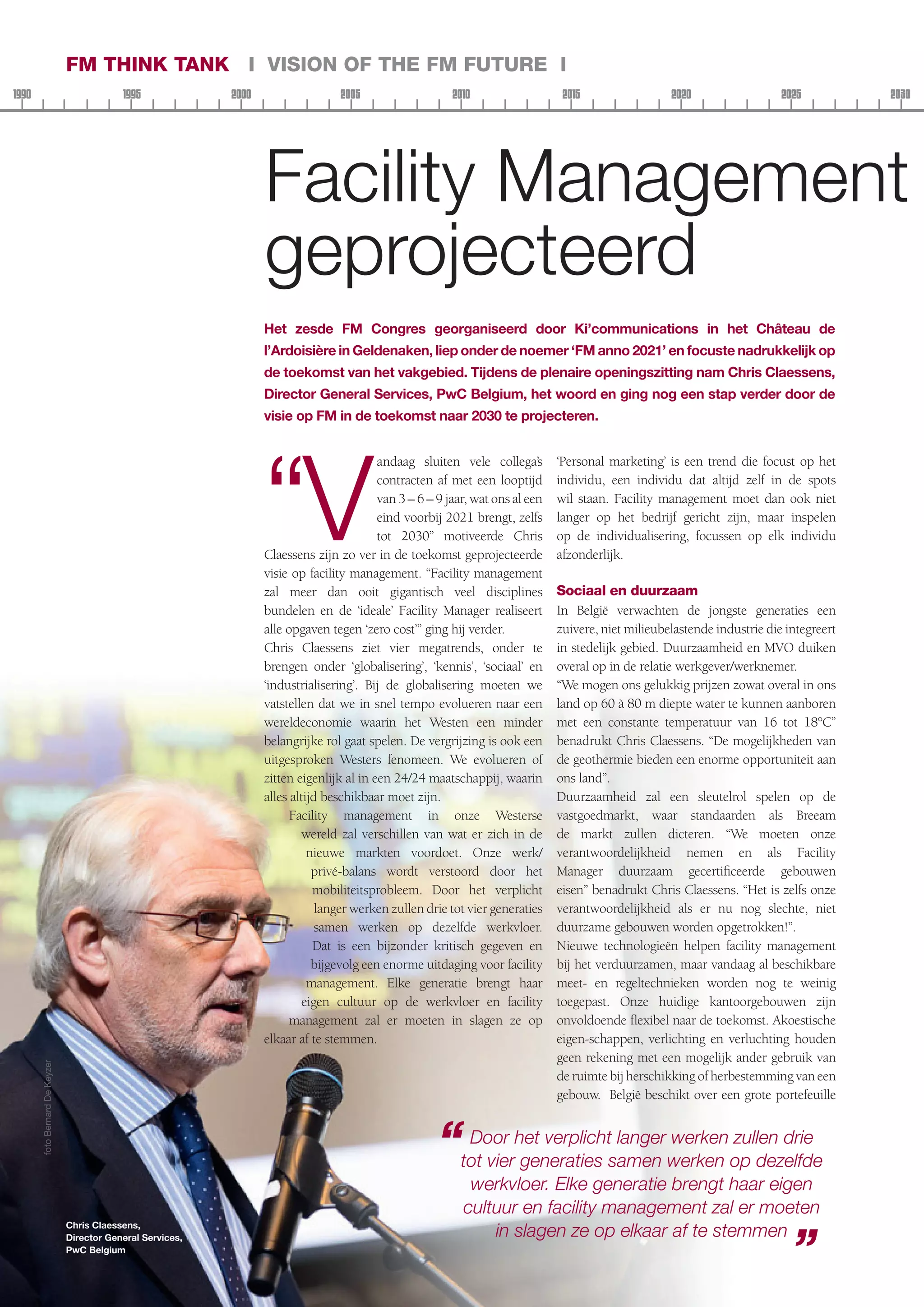 Facility Management geprojecteerd naar 2030 - Profacility Guide 2014 | PDF