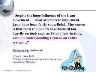 FMT New Dimension To Lean Thinking | PPT
