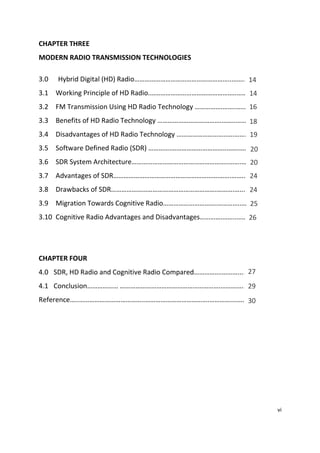 Fm transmitter and future radio technology | PDF