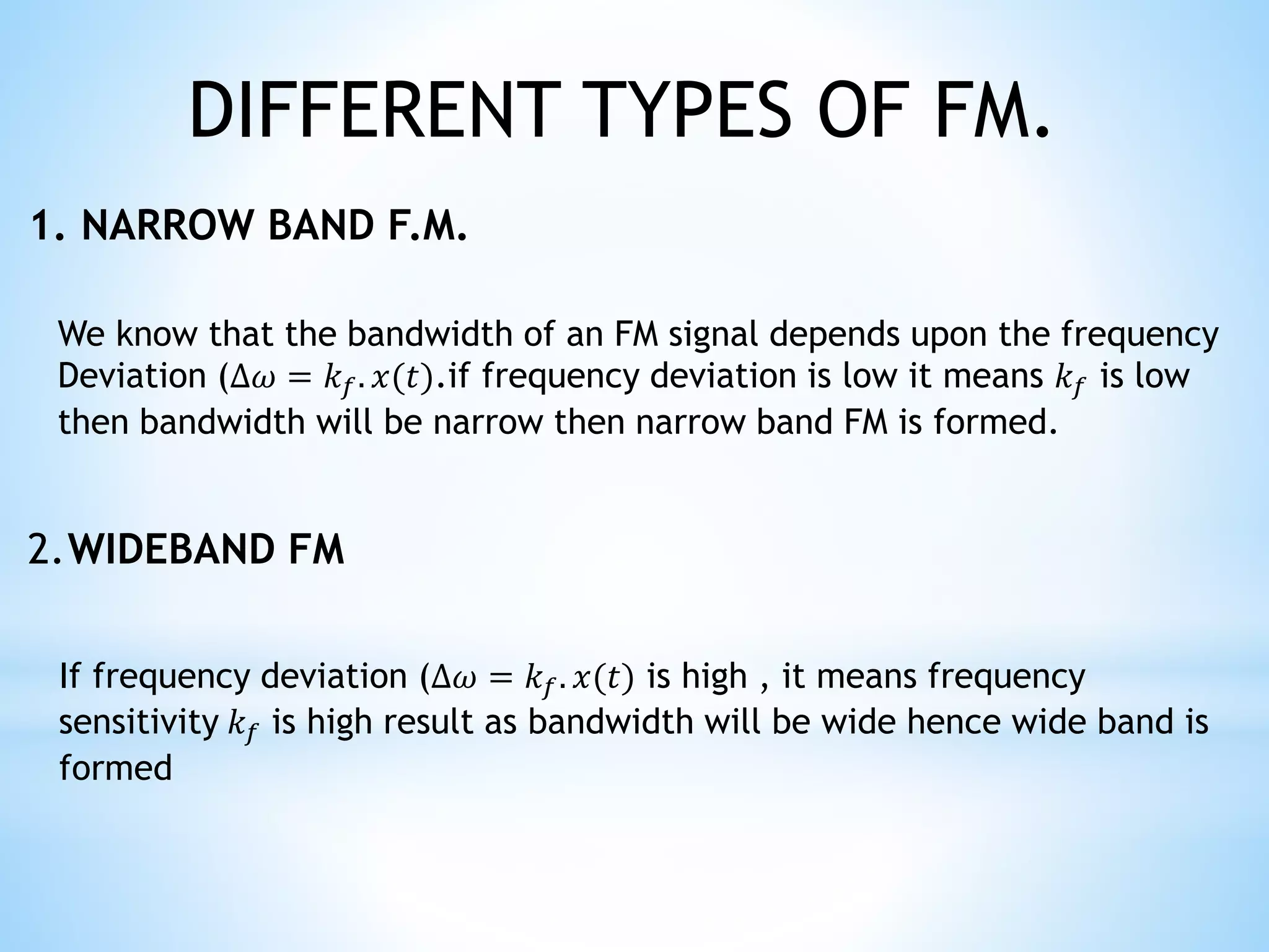 Fm transmitter and receivers | PPTX
