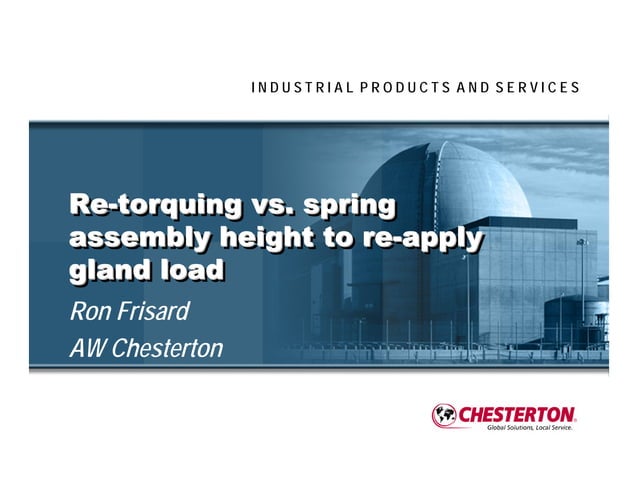 Re-torquing valves and it's effect on gland load | PDF | Physics | Science