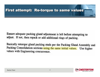 Re-torquing valves and it's effect on gland load | PDF | Physics | Science