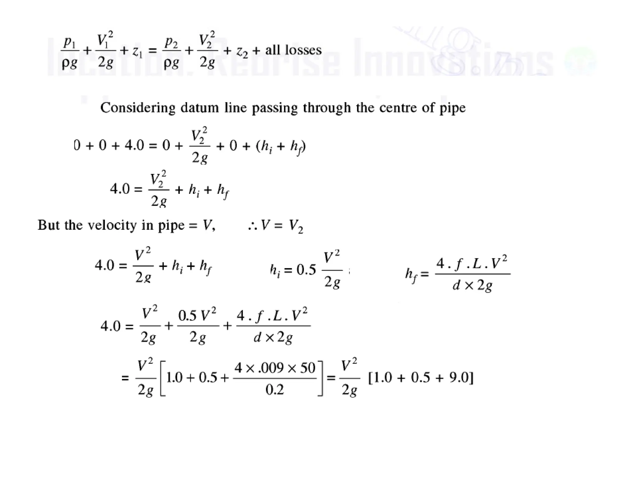 Introduction to flow through pipes- FMM UNIT 2 | PPTX