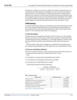 An investigation of the relation between life expectancy ...
