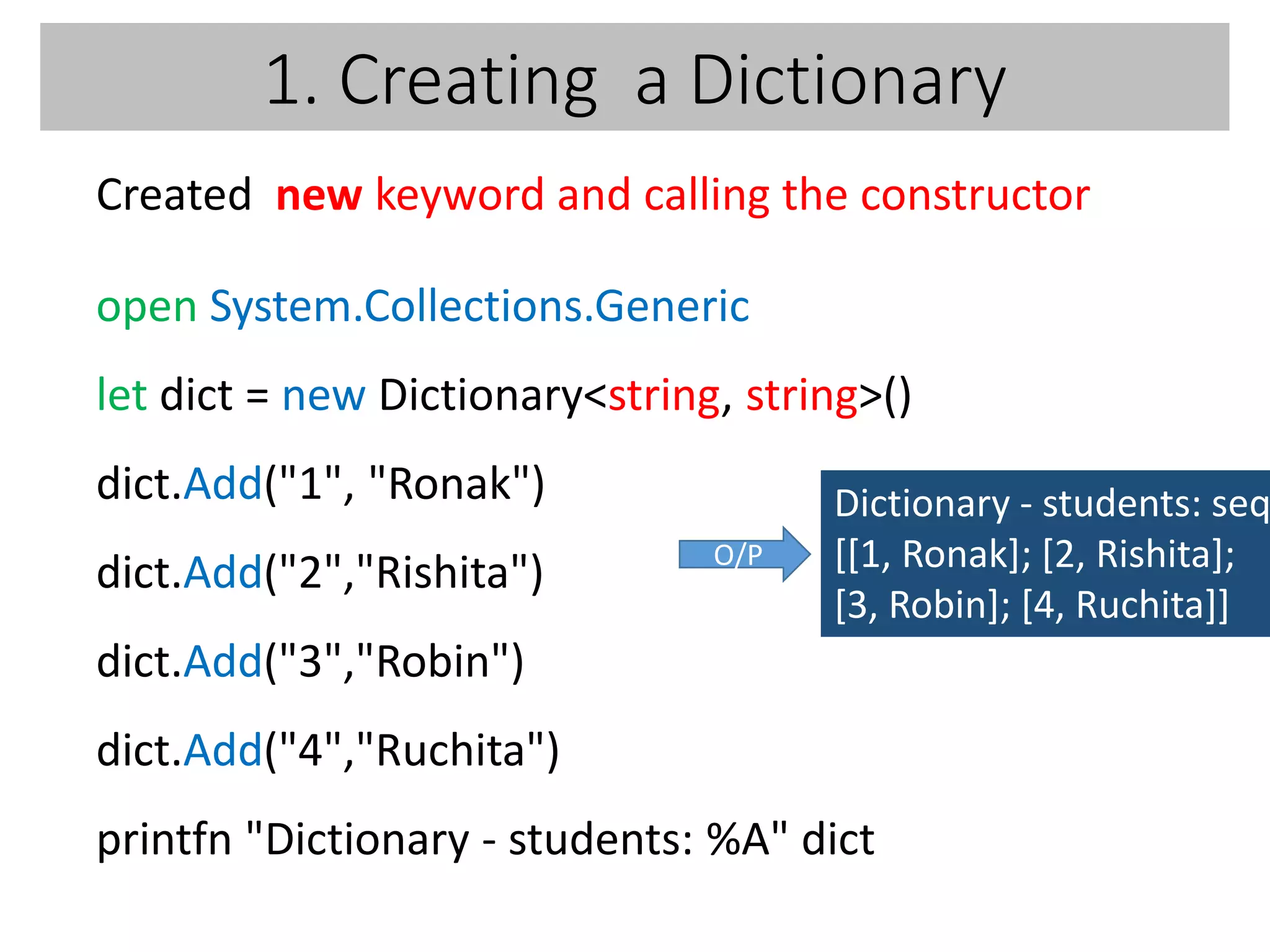 .net F# mutable dictionay | PPTX