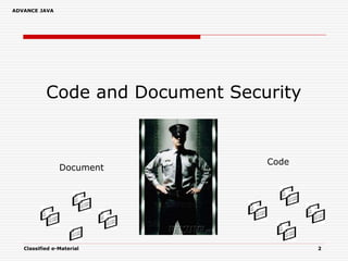 java code and document security | PPT