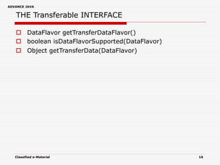 java drag and drop and data transfer | PPT