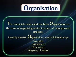 Organization Structure & Details | PPT