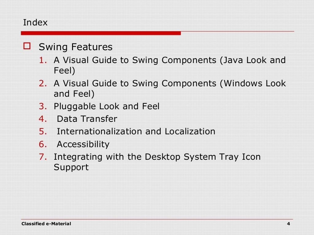 Java Swing Programming
