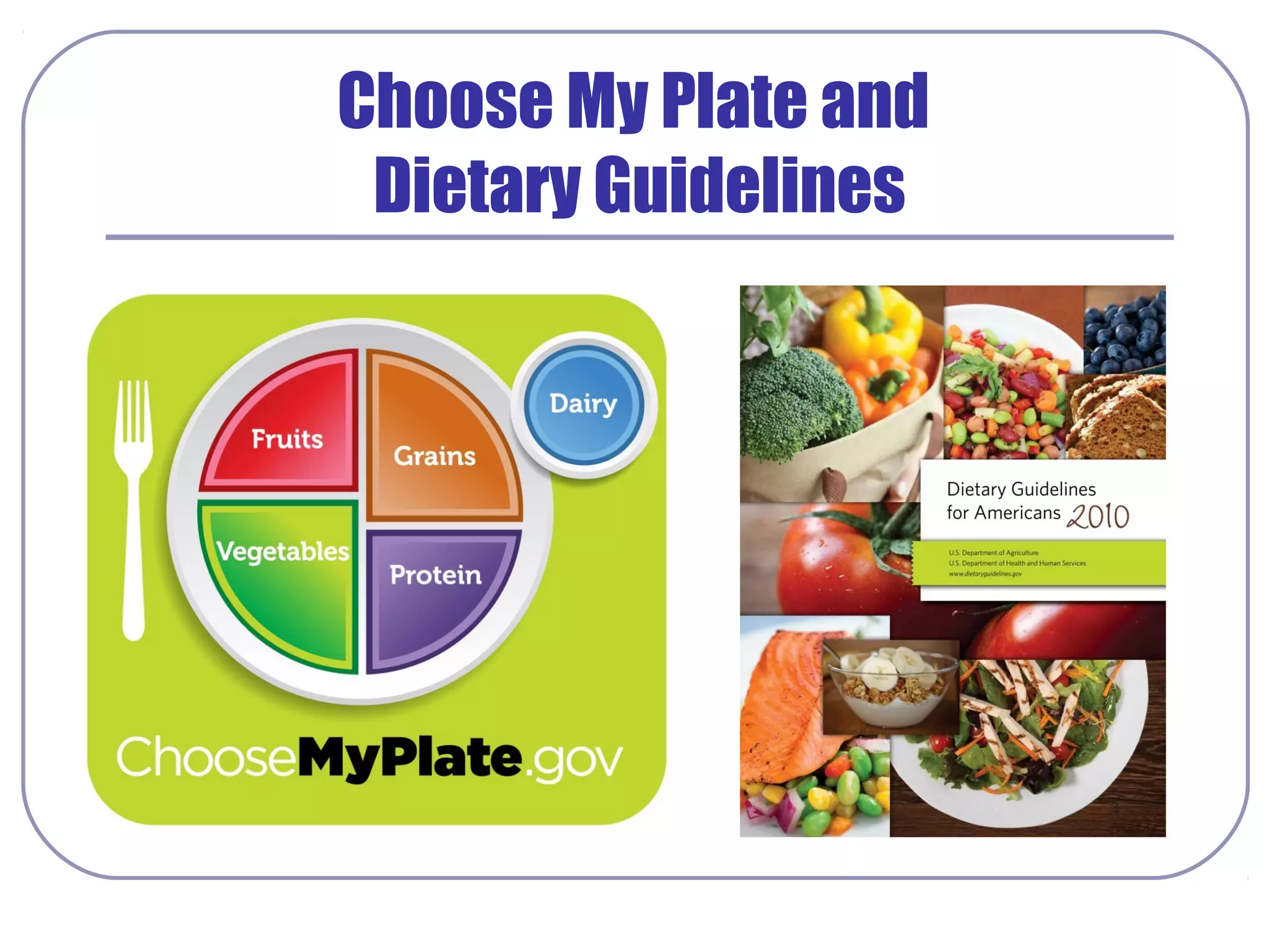 Fn1 ppt. my plate dietary guidelines | PPT