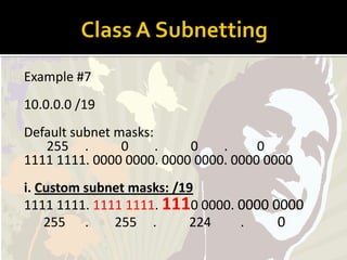 FN311 Subnetting | PPTX | Computer Networking | Computing