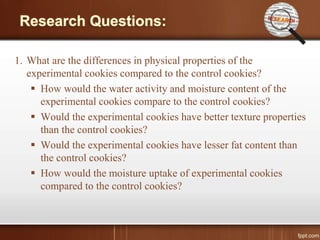 Cookies Research Project | PPTX