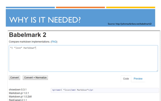 CommonMark: Markdown Done Right | PDF