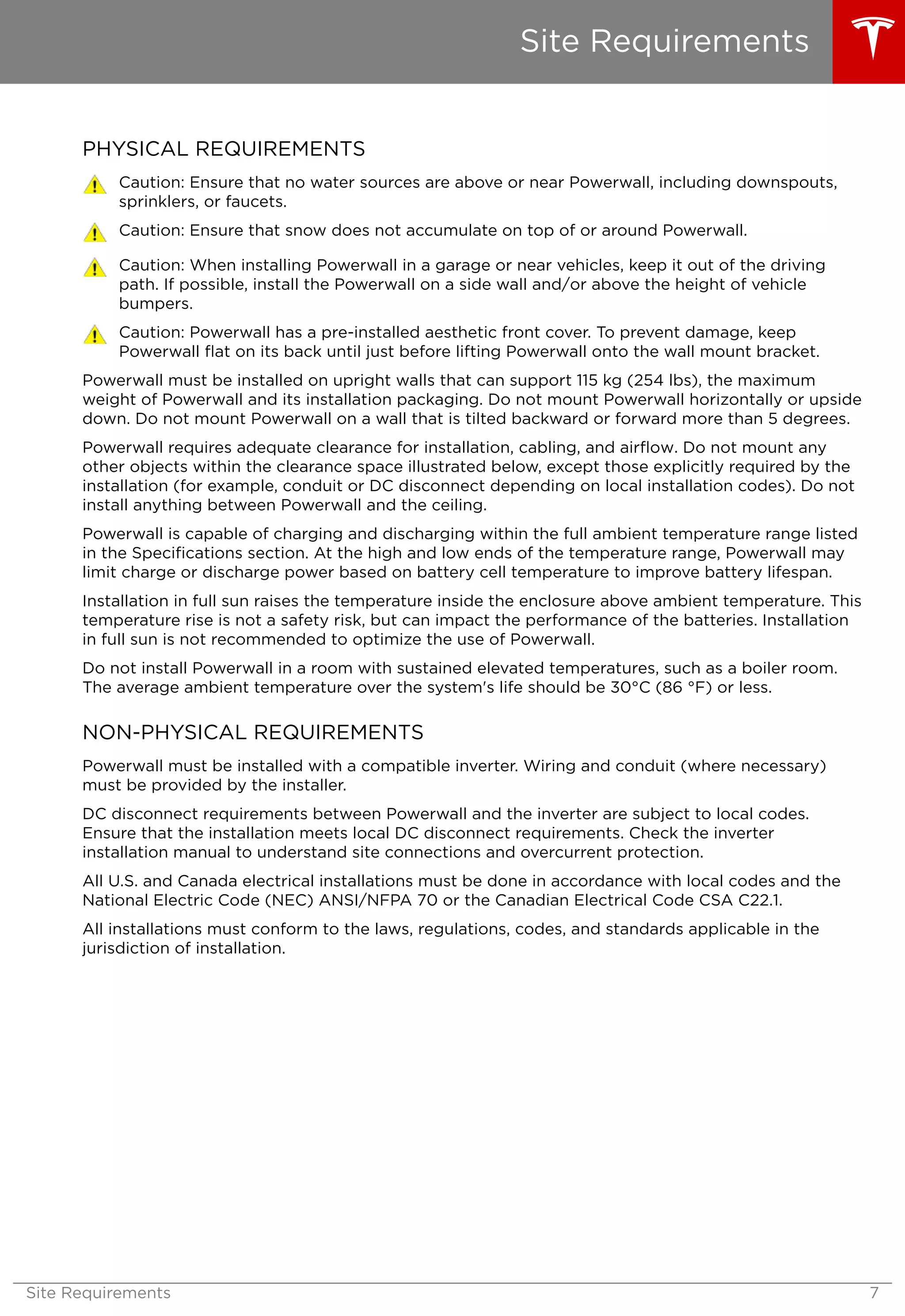 Tesla installation manual_powerwall (002) | PDF