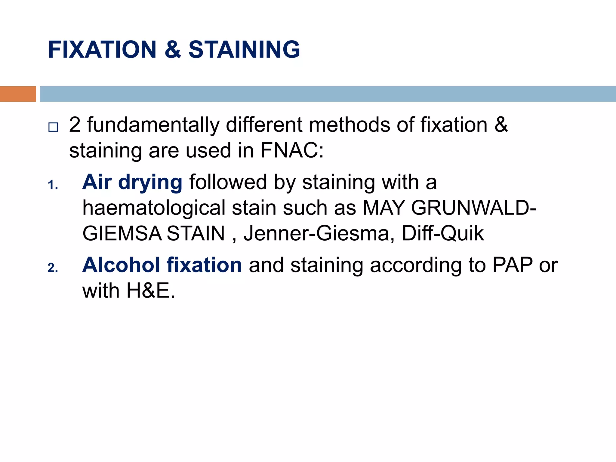 FINE NEEDLE ASPIRATION CYTOLOGY / FNAC | PPTX