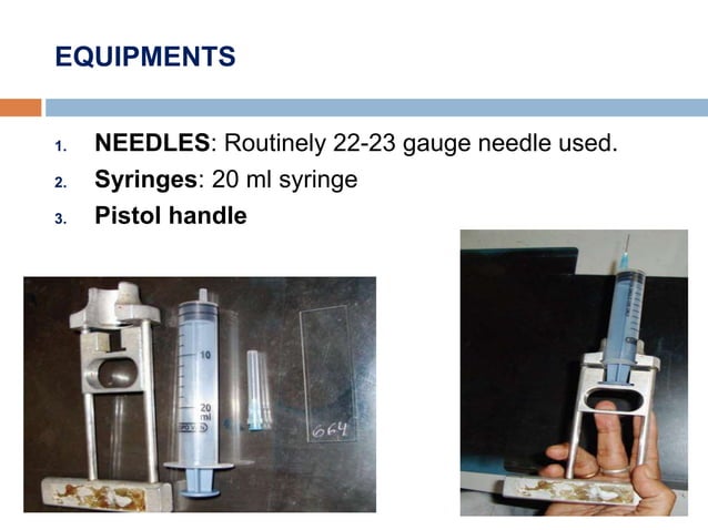 FINE NEEDLE ASPIRATION CYTOLOGY / FNAC | PPTX