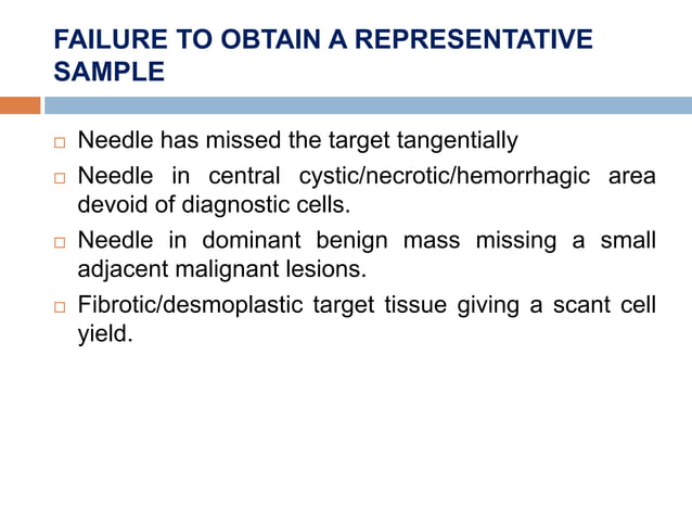 FINE NEEDLE ASPIRATION CYTOLOGY / FNAC | PPTX