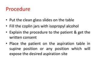 FNAC FINE NEEDLE ASPIRATION CYTOLOGY | PPTX
