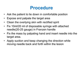 Fine needle aspiration cytology | PPTX
