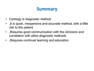 Fine needle aspiration cytology | PPTX