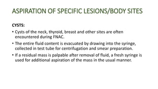 Fine Needle Aspiration Cytology, PATHOLOGY, CYTOLOGY | PPTX