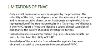 Fine needle aspiration cytology procedure | PPTX