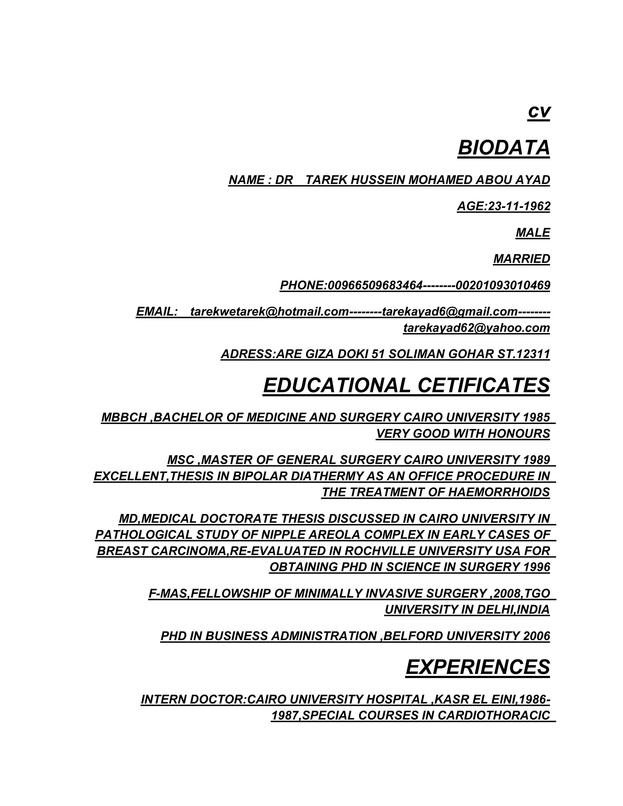 Cv tarekh.rtf111 | PDF