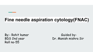 FNAC fine needle aspiration cytology | PDF