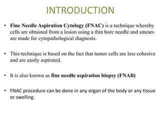 FNAC SEMINAR.pptx fine needle aspiration | PPTX