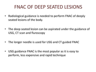 FNAC SEMINAR.pptx fine needle aspiration | PPTX