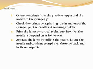 fine needle aspiration cytology by rahul raj | PPTX