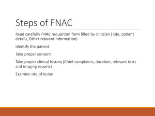 Fnac techniques | PPTX