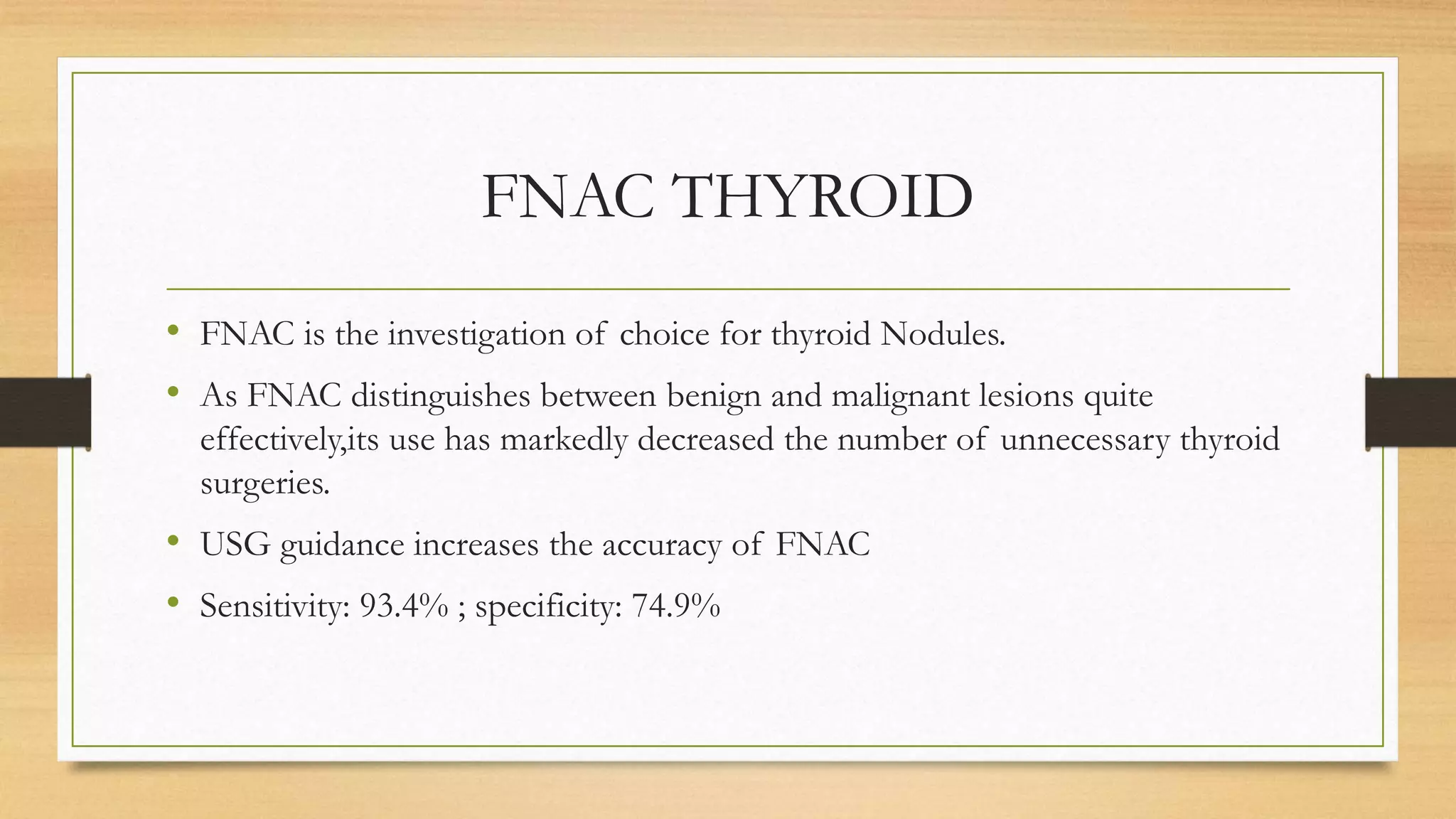 Fnac thyroid | PPTX