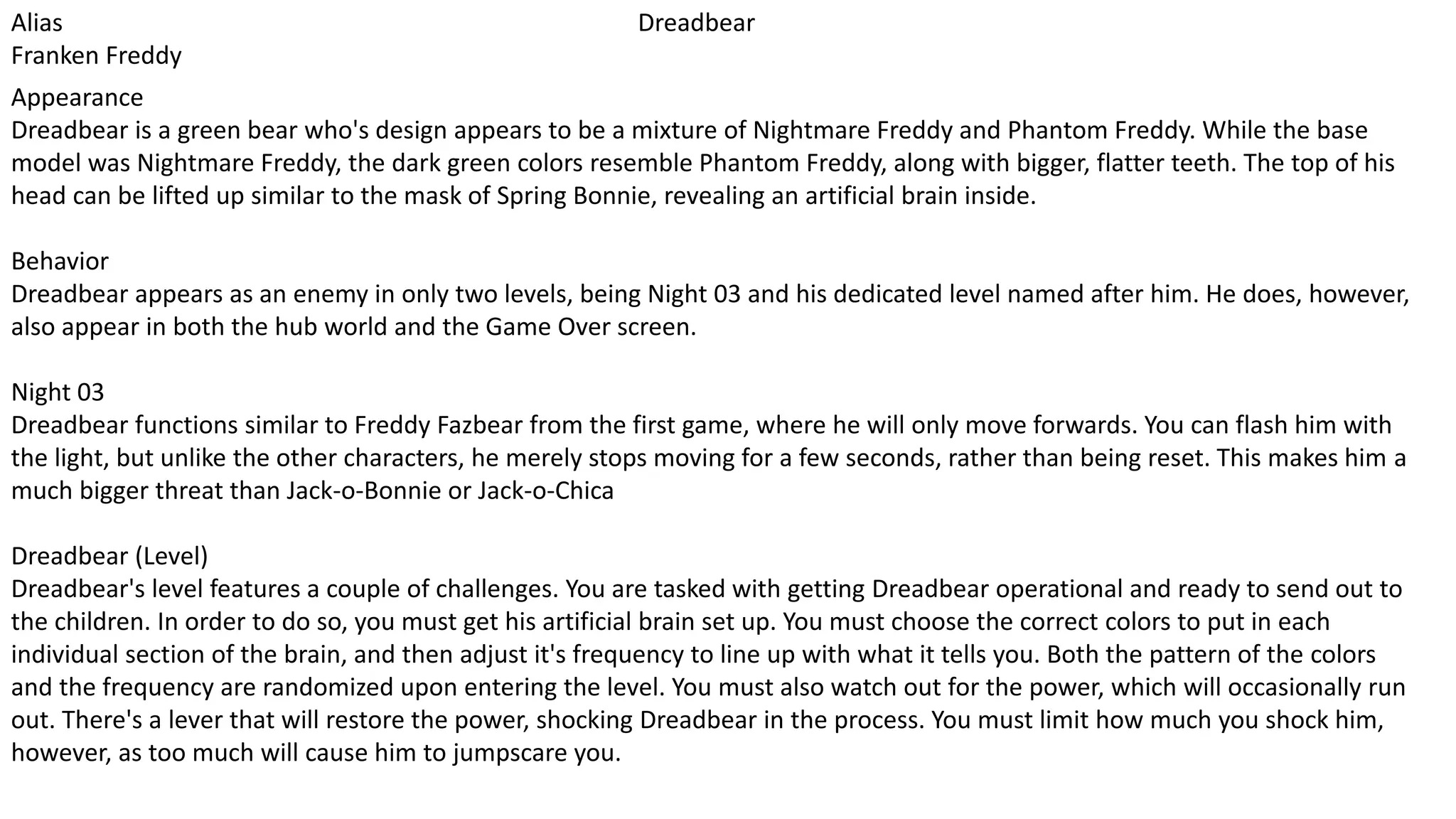 fnaf lore.pptx ................................... | PPTX