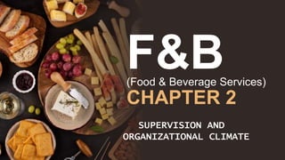 FOOD AND BEVERAGE MODULE 2 COLLEGE OF TOURISM MANAGEMENT | PPTX