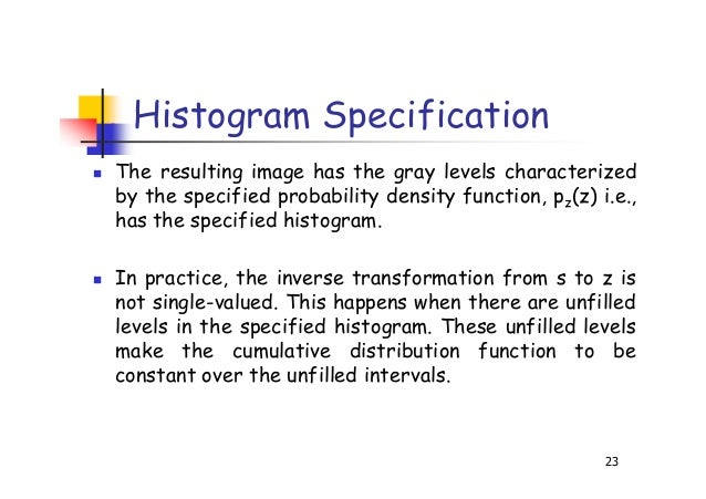 What Is Histogram Specification