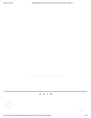 FNB Banking App Download For Android iPhone and PC Desktop - Medihertz.pdf