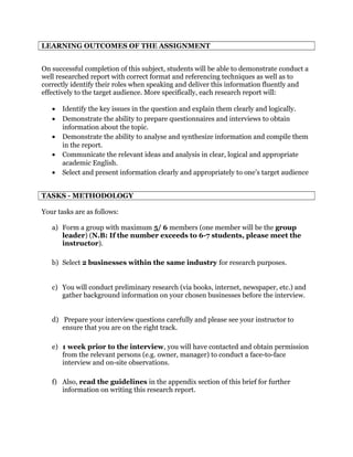 Assignment 2 - Research Assignment | DOC