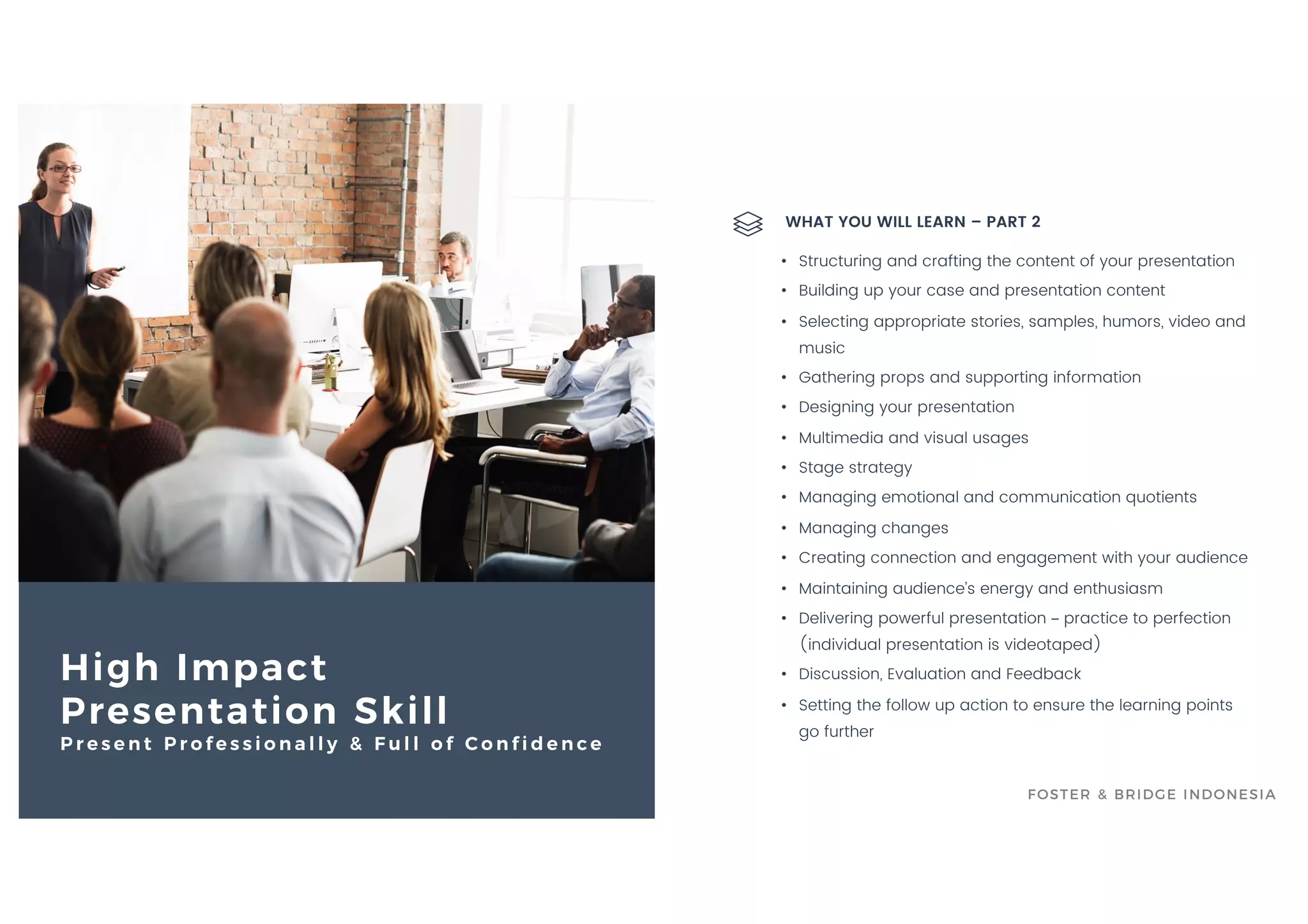 High Impact Presentation Skill | PDF