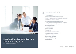 Leadership Communication Toolkit Using NLP | PPT