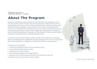 Problem Solving & Decision Making | PPT