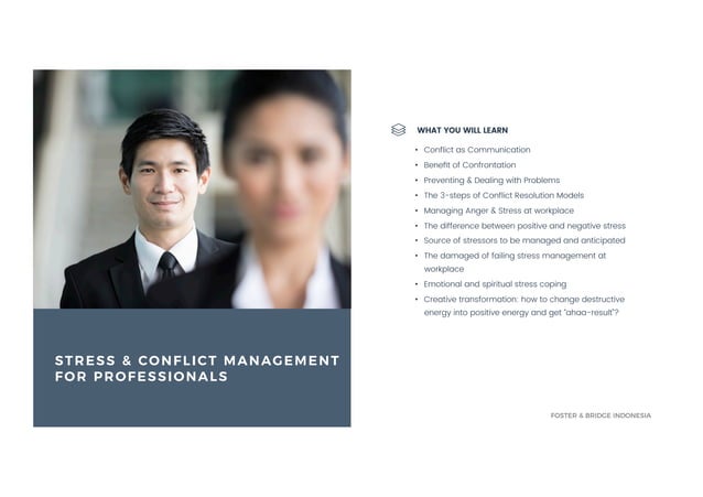 Stress & Conflict Management for Professionals | PPT